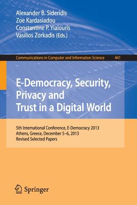 Nwf.com: E-Democracy, Security, Privacy and Trust: كتب
