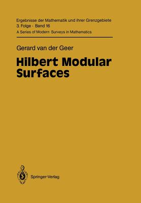 Nwf.com: Hilbert Modular Surfaces: Gerard van der : كتب