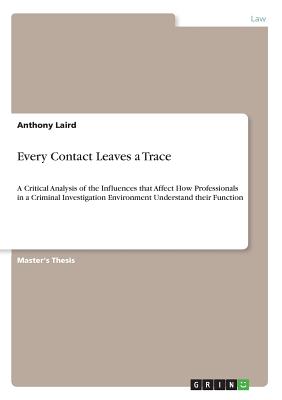 Nwf.com: Every Contact Leaves a Trace:A Critical : Anthony Laird: كتب