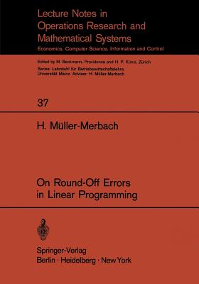 Nwf.com: On Round-Off Errors in Linear Programmin: H Müller-Merba: كتب