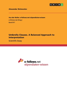 Nwf.com: Umbrella Clauses. A Balanced Approach to: Alexander Shcha: كتب