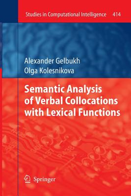 Nwf.com: Semantic Analysis of Verbal Collocations: Alexander Gelbu: كتب