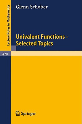 Nwf.com: Univalent Functions - Selected Topics: G Schober: كتب